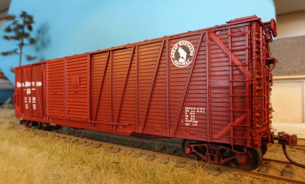 Great Northern 50-foot, single-sheathed boxcar | Resin Car Works Blog